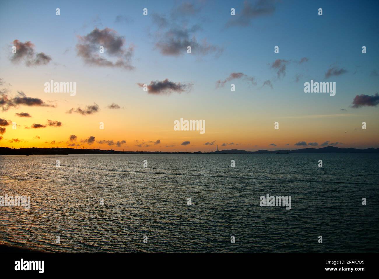 A scenic summer sunset on the ocean in Japan Stock Photo - Alamy