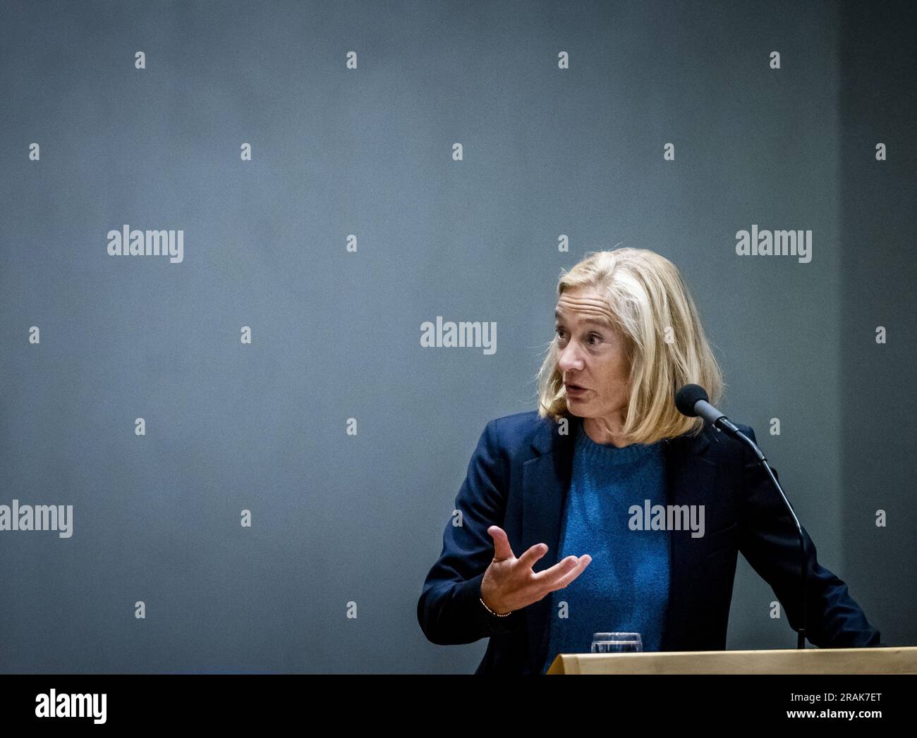 THE HAGUE - Micky Adriaansens, Minister of Economic Affairs, during the ...