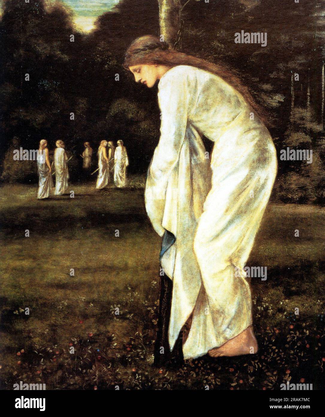 St George and the Dragon VI: The Princess Tied to a Tree 1866 by Edward ...