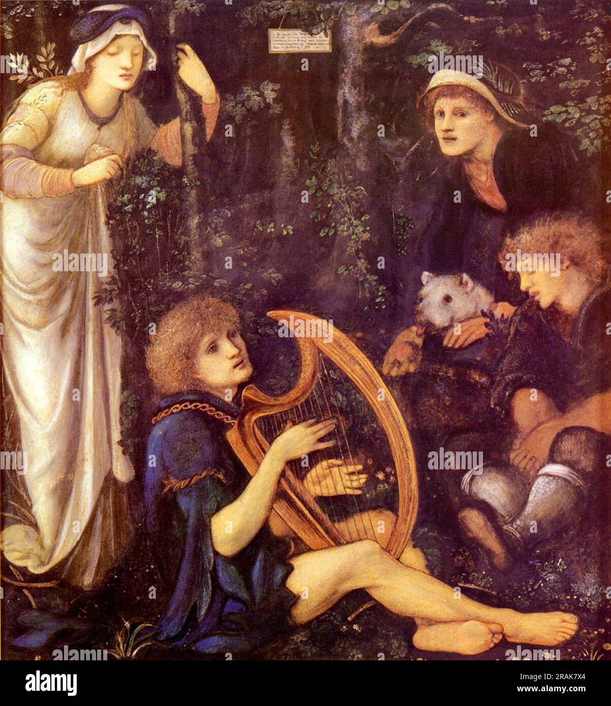 The Madness Of Sir Tristram by Edward Burne-Jones Stock Photo - Alamy