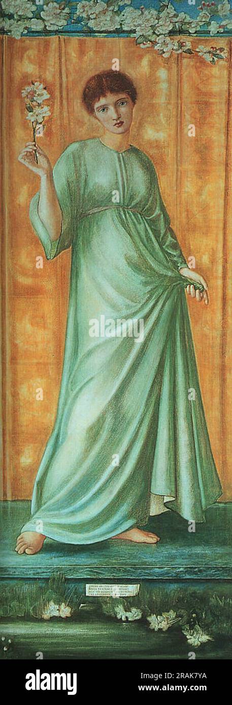 Spring by Edward Burne-Jones Stock Photo - Alamy