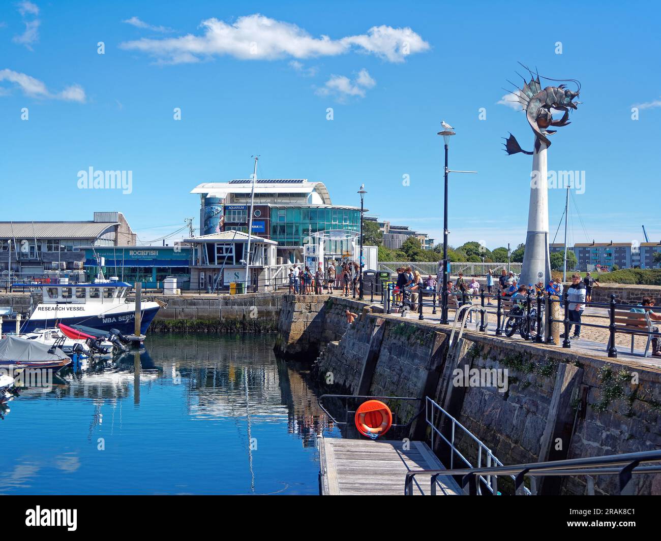 UK, Devon, Plymouth, The Barbican, Sutton Harbour, National Marine ...