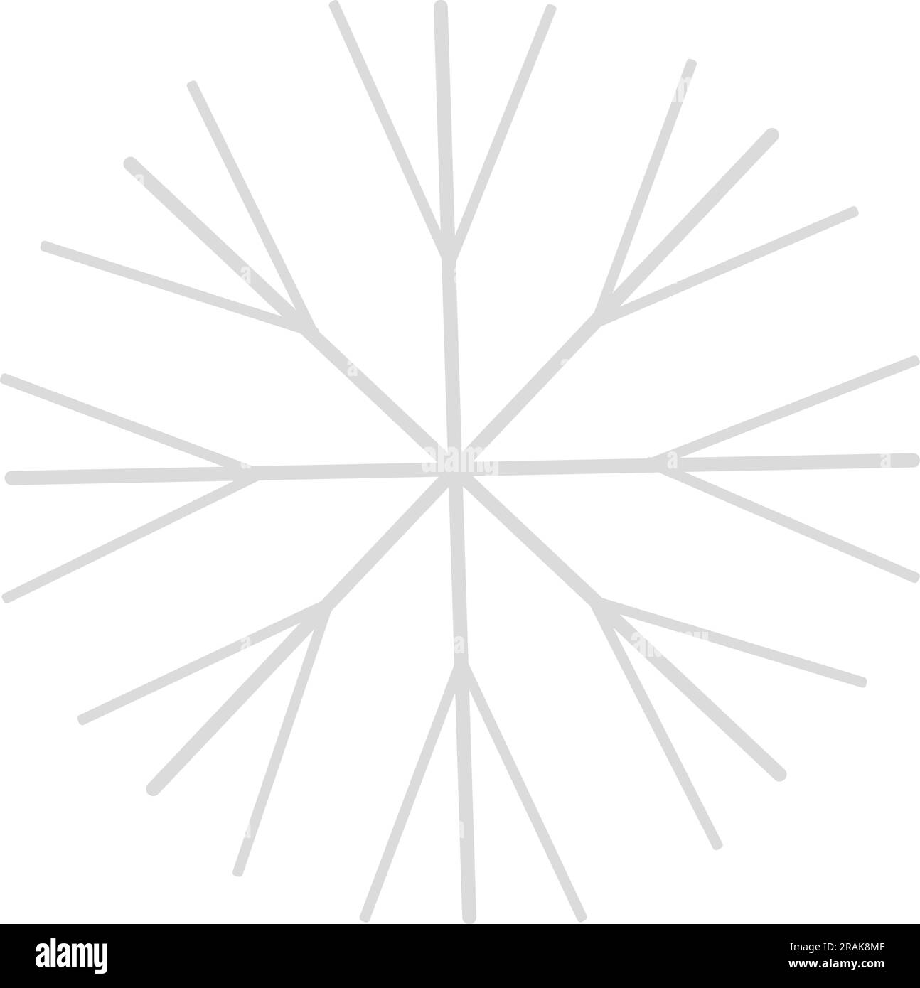 Simple snowflake line icon. Winter weather symbol Stock Vector Image ...