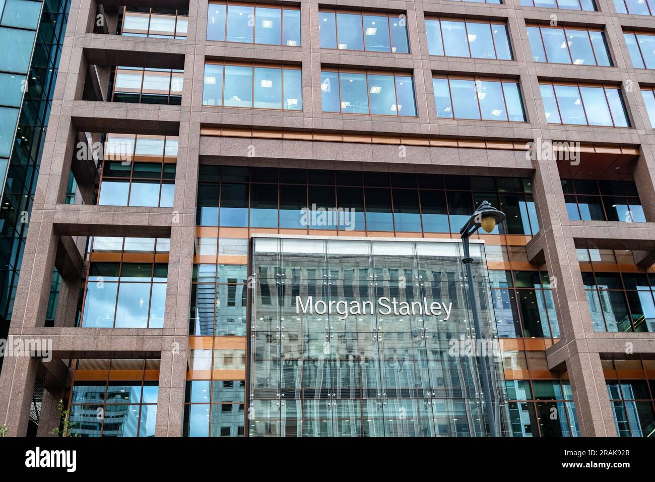 London- June 2023: Morgan Stanley Building in London's Canary Wharf ...