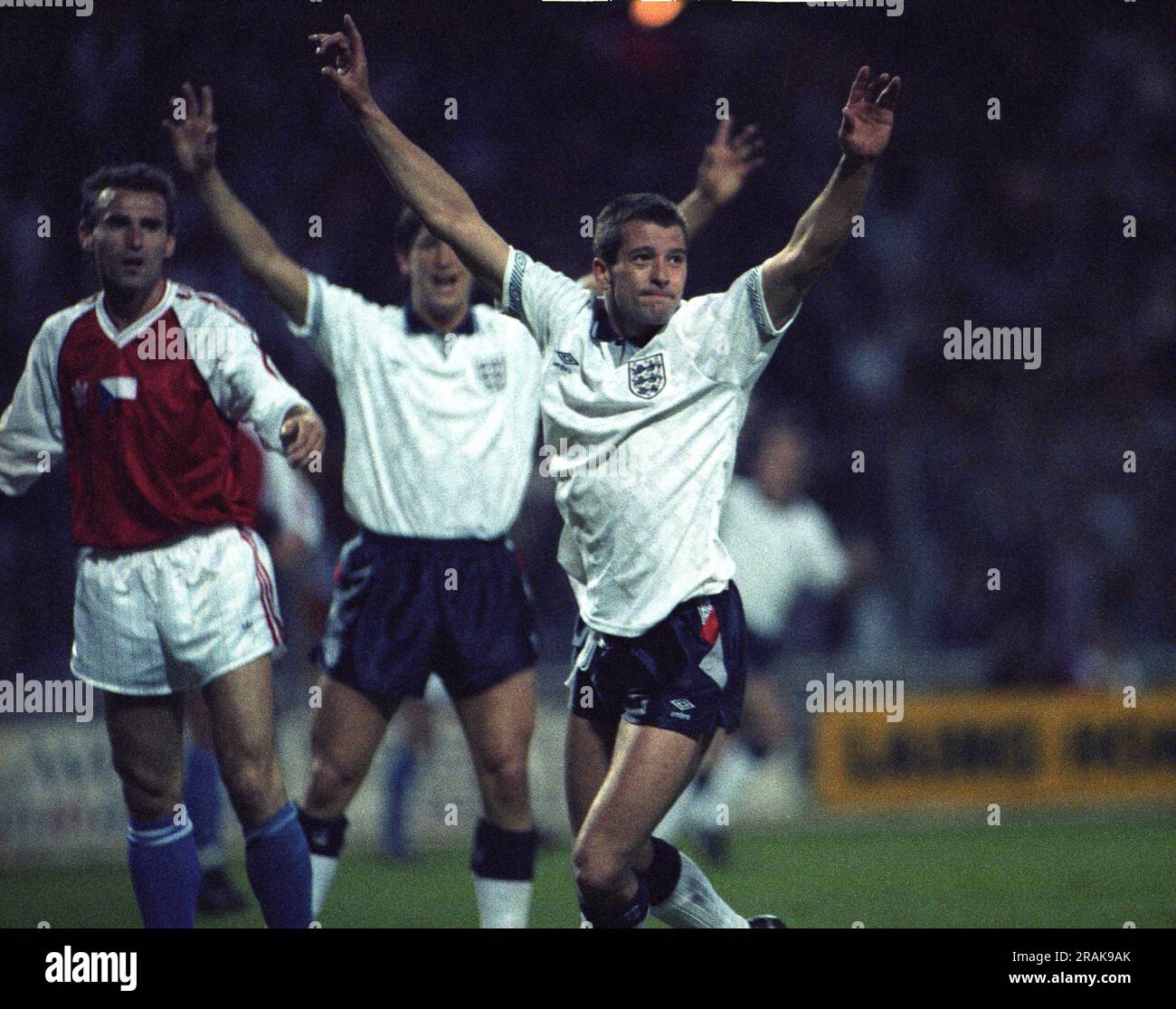 England V Czechoslovakia at Wembley 25/4/1990 Wolverhampton Wanderers ...
