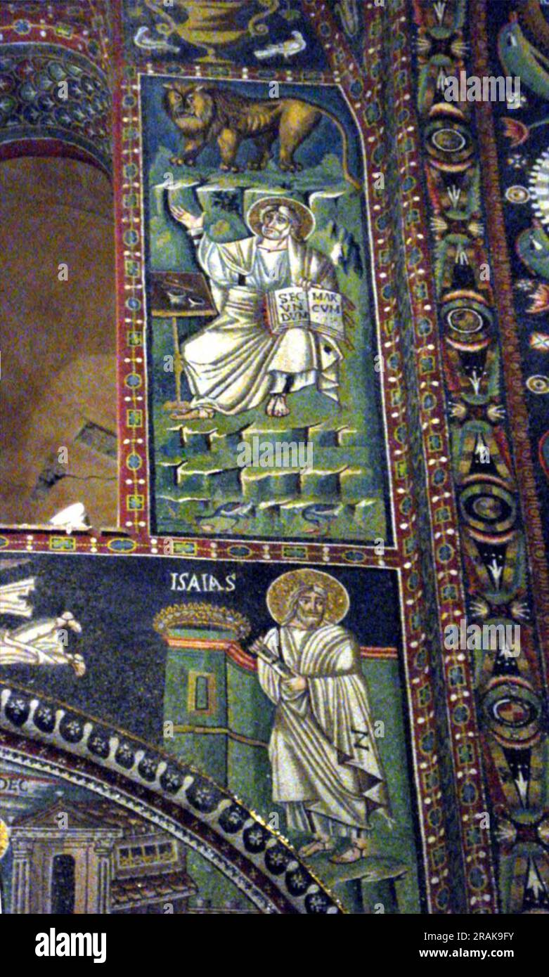 Isaiah and Mark Apostle 547 by Byzantine Mosaics Stock Photo - Alamy
