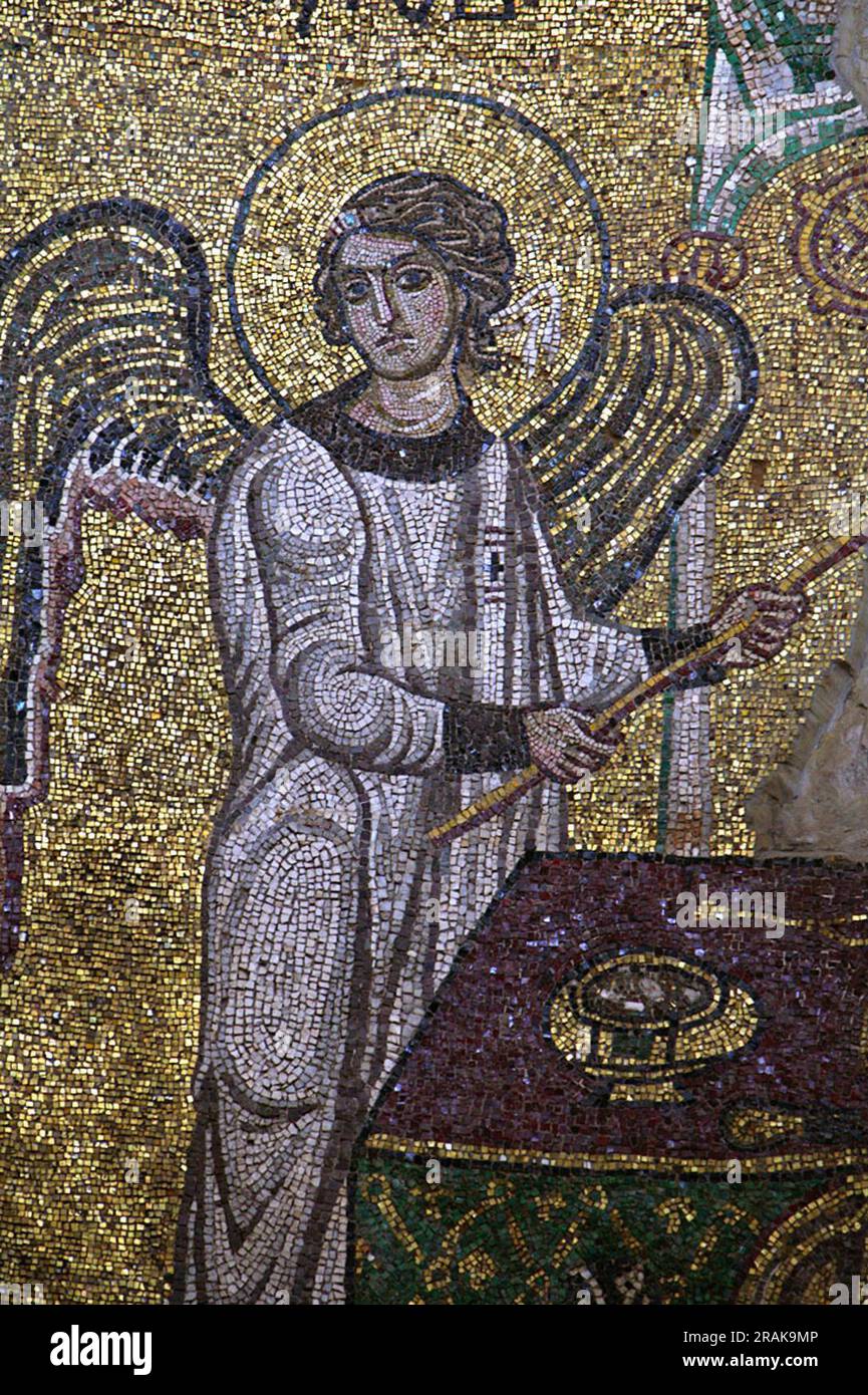 Angel (Eucharist Cycle) 1113 by Byzantine Mosaics Stock Photo - Alamy