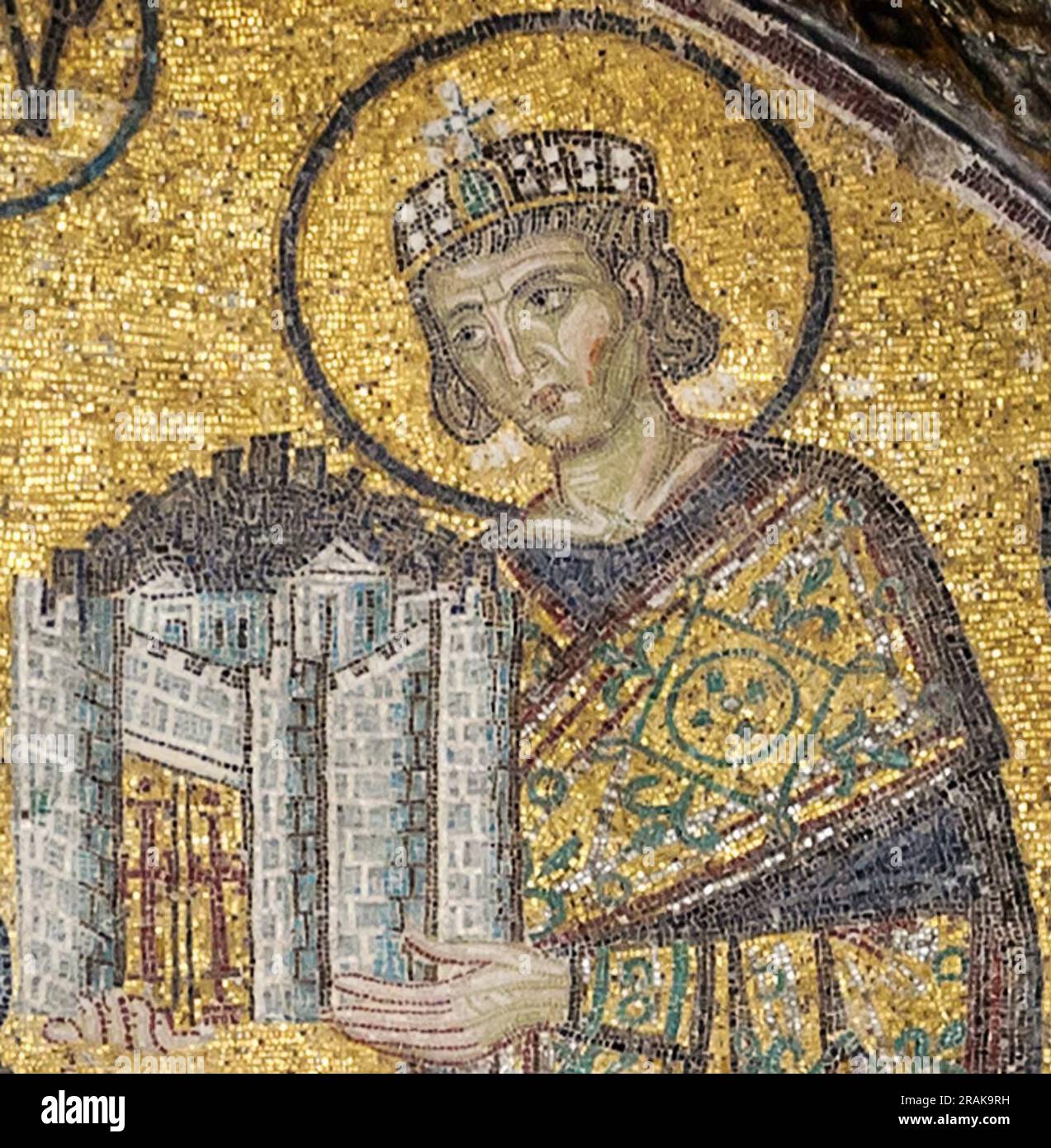 Emperor Constantine I, Presenting a Model of the City to the Blessed ...
