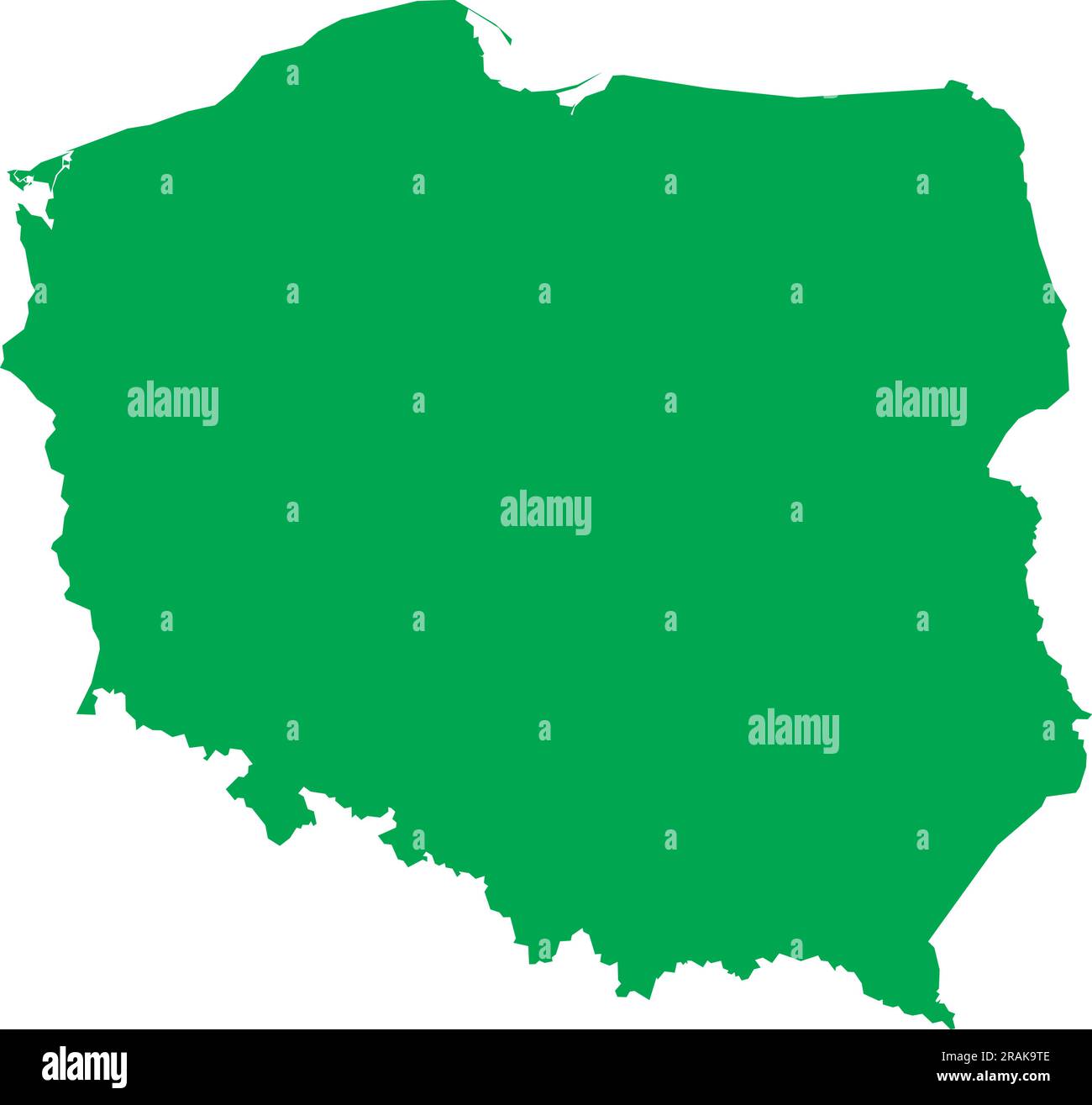 GREEN CMYK color map of POLAND Stock Vector Image & Art - Alamy