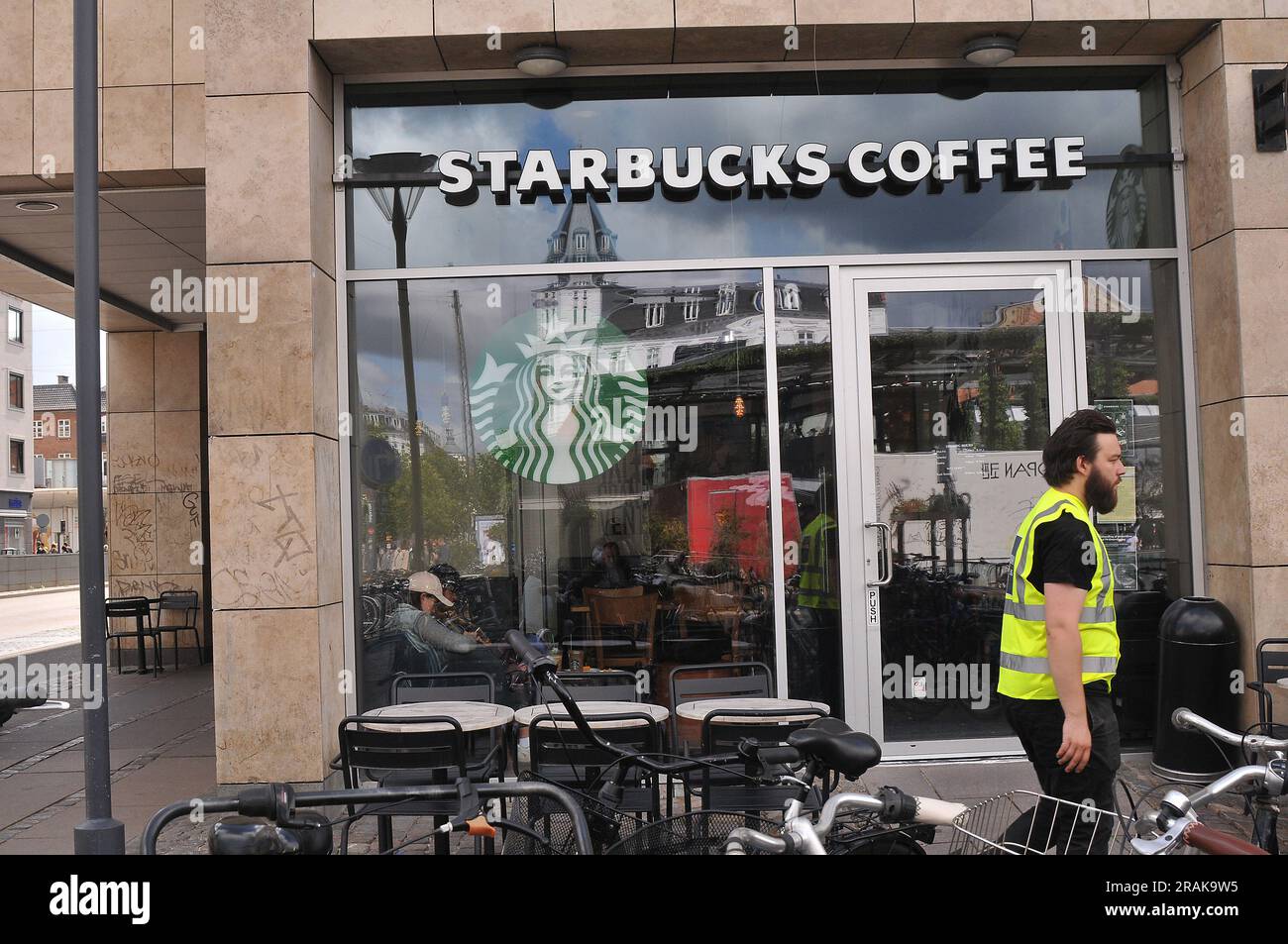 04 July 2023/Seattle coffe chain starbucks coffee cafe in danish ...