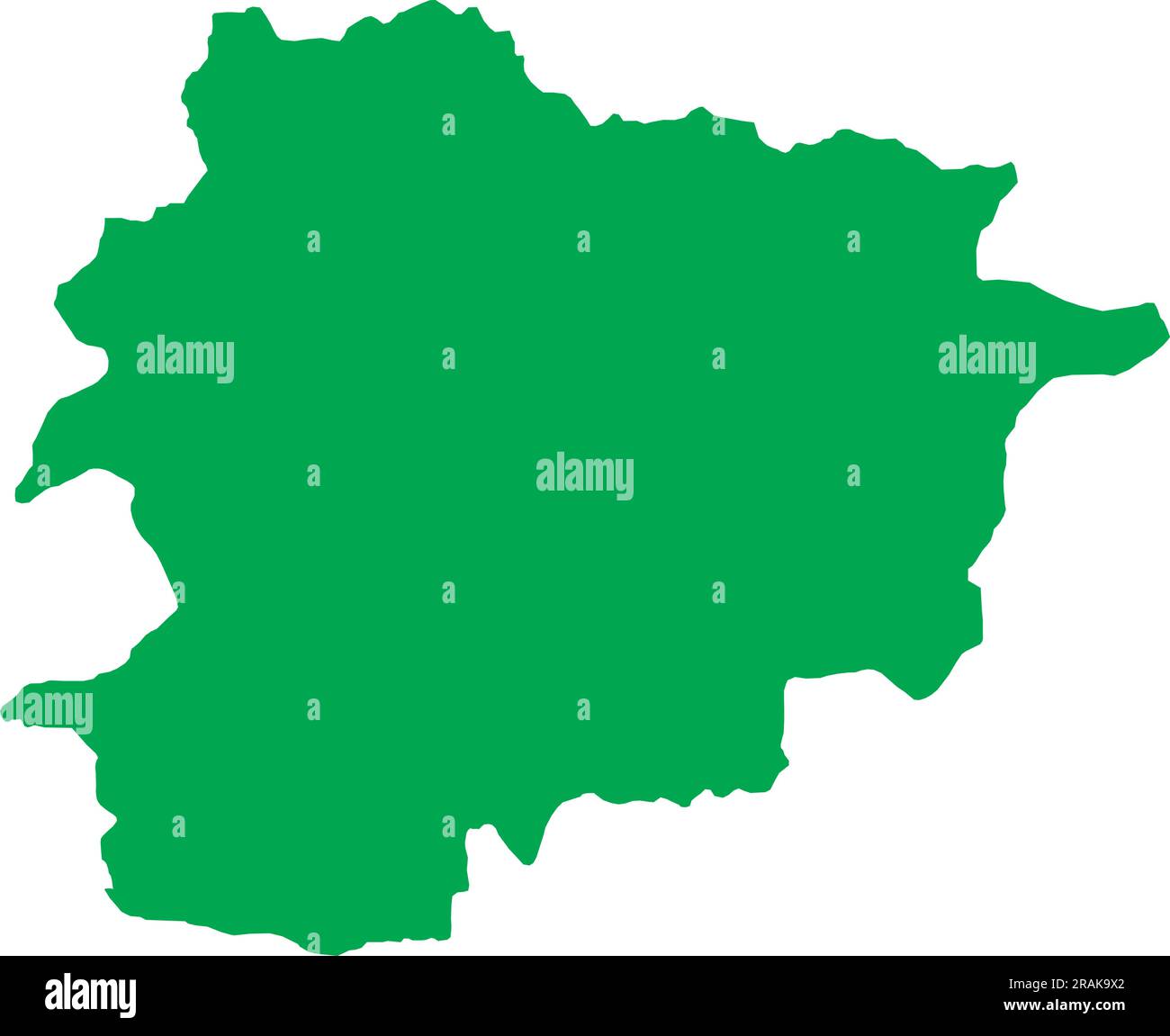 GREEN CMYK color map of ANDORRA Stock Vector Image & Art - Alamy