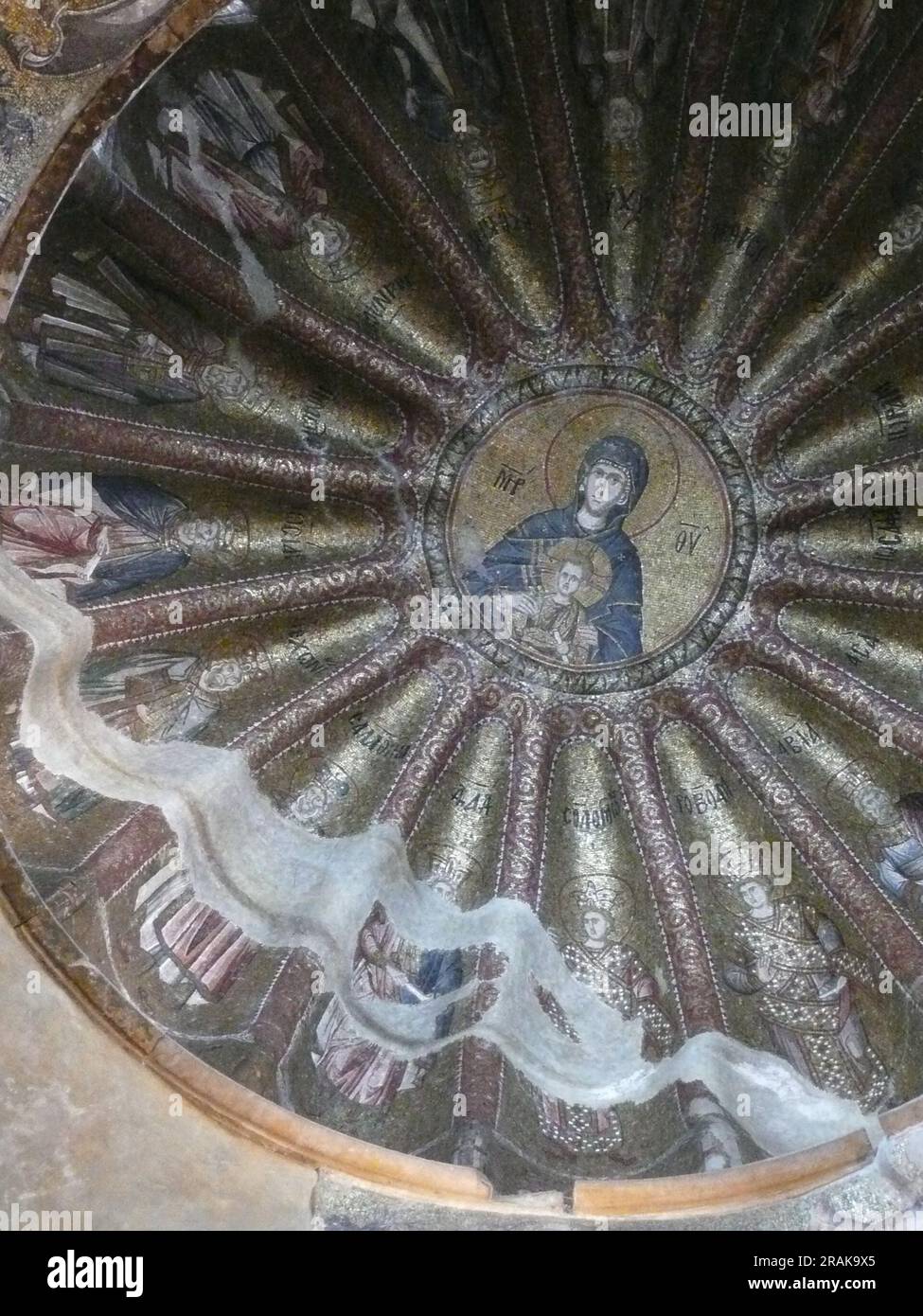 Genealogy of Mary 1320 by Byzantine Mosaics Stock Photo - Alamy