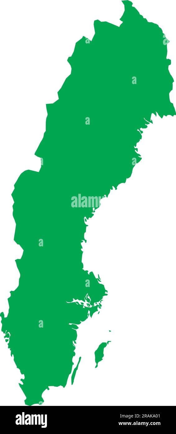 GREEN CMYK color map of SWEDEN Stock Vector Image & Art - Alamy