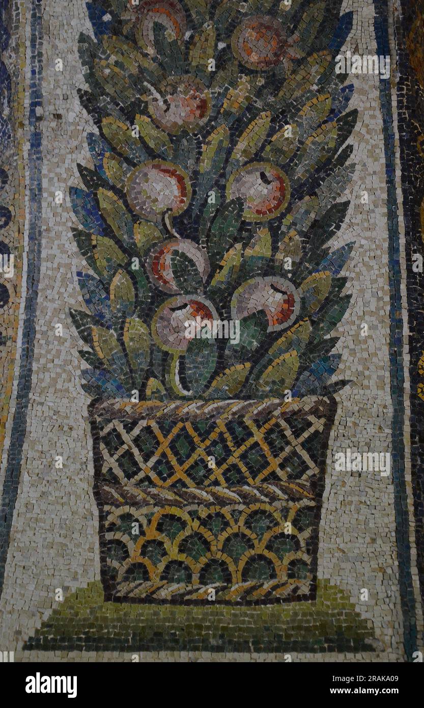 Central intrados decoration of the mausoleum of galla placidia hi-res ...