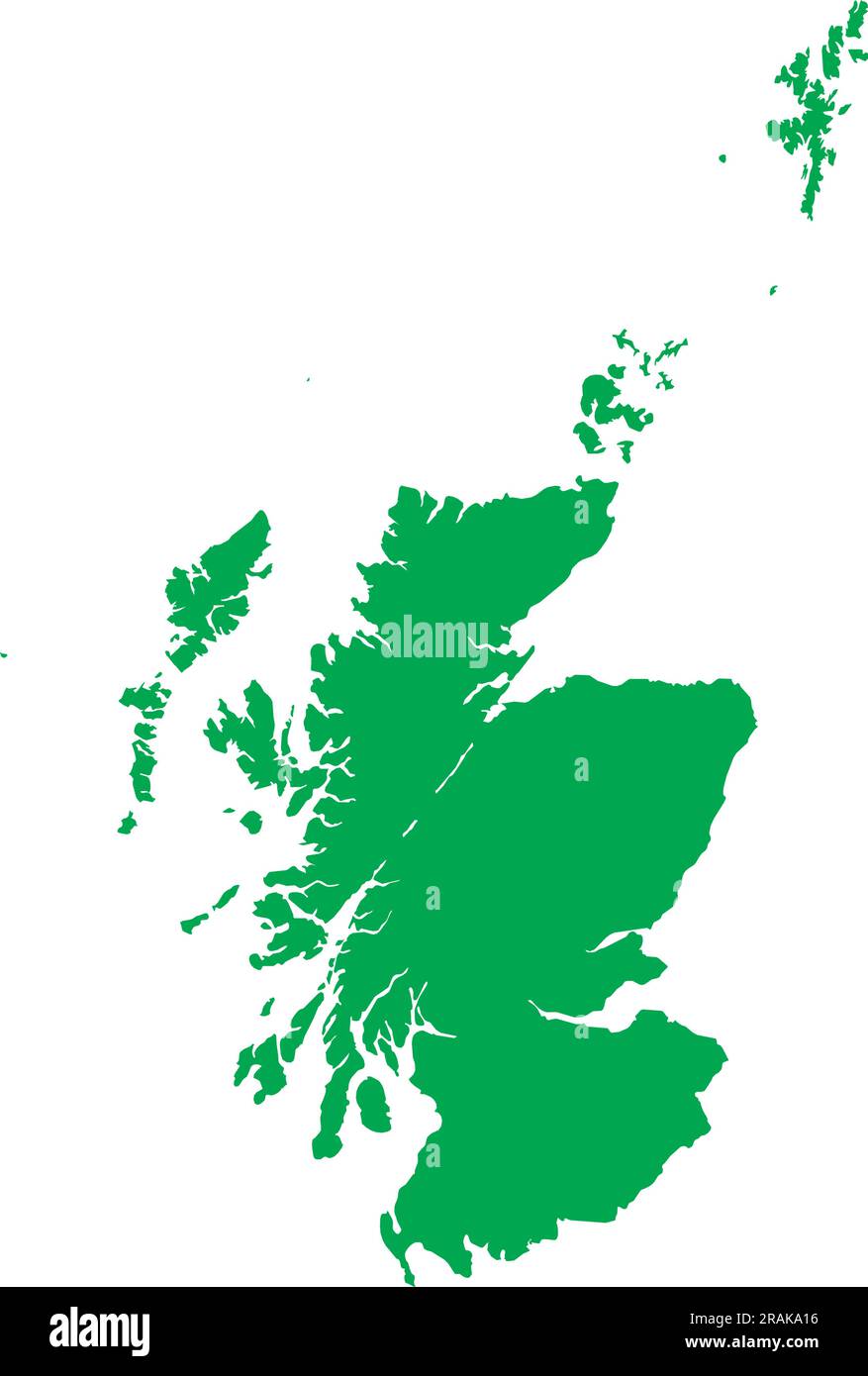GREEN CMYK color map of SCOTLAND Stock Vector Image & Art - Alamy