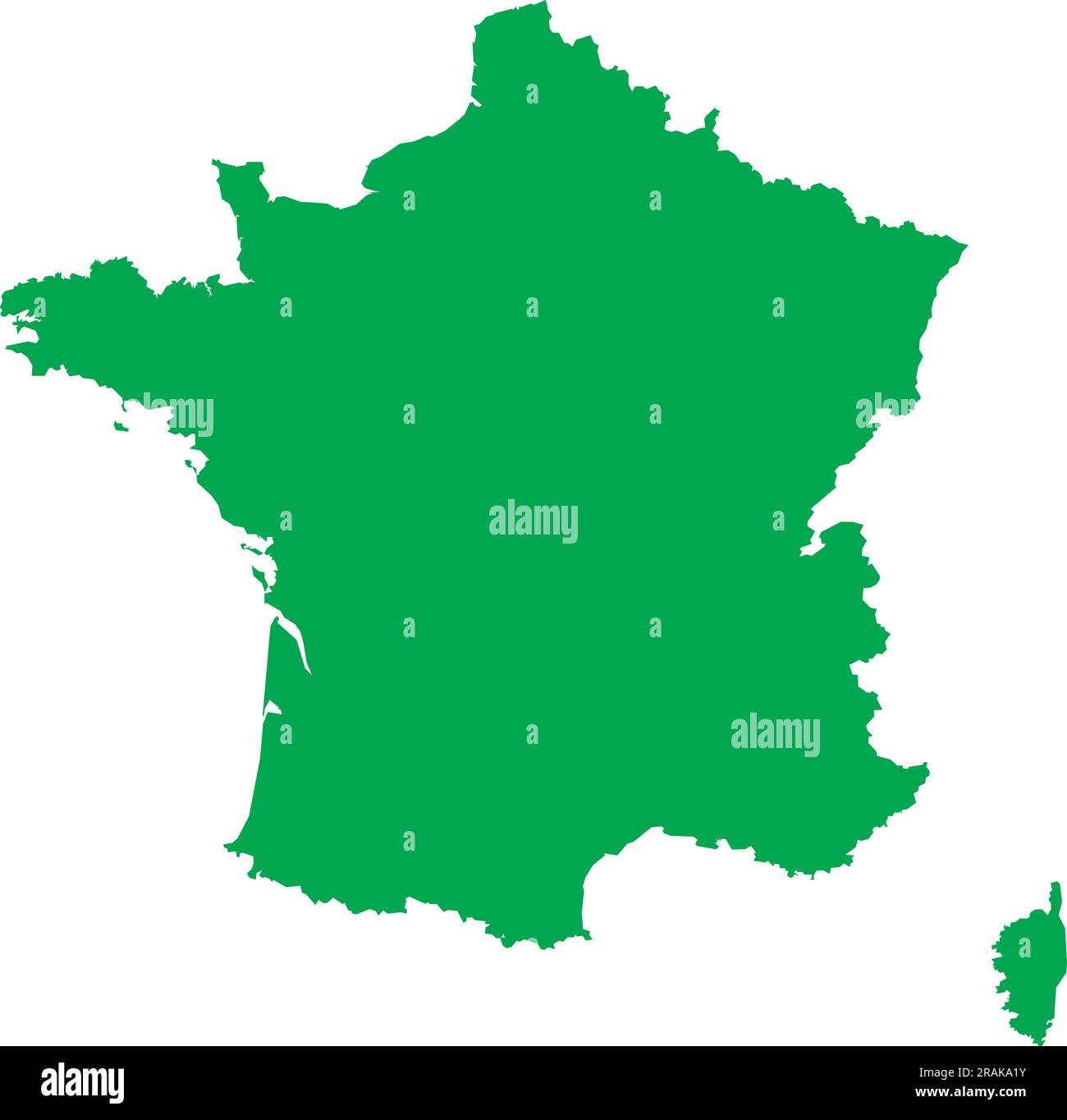 GREEN CMYK color map of FRANCE Stock Vector Image & Art - Alamy