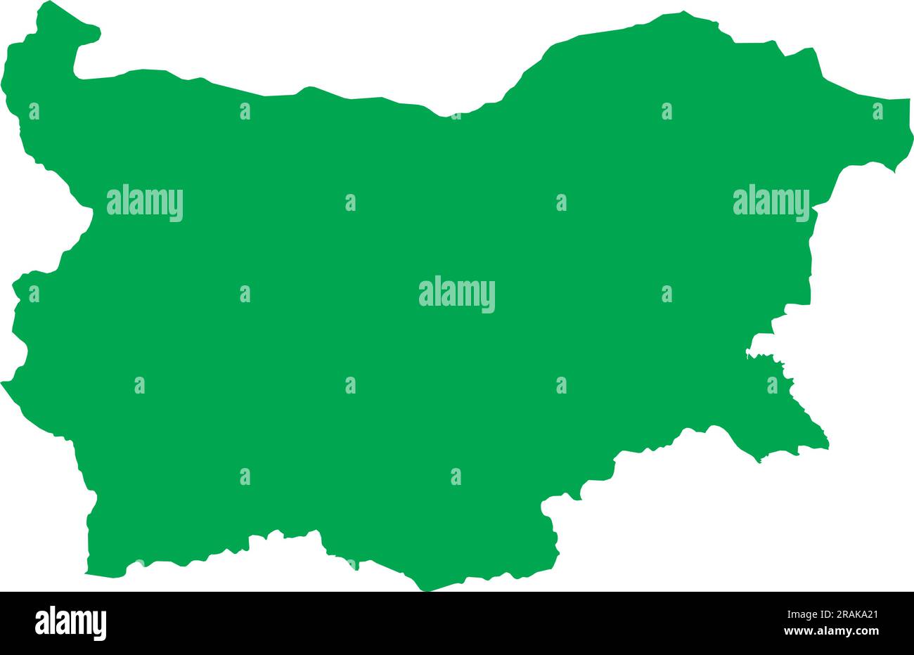 GREEN CMYK color map of BULGARIA Stock Vector Image & Art - Alamy