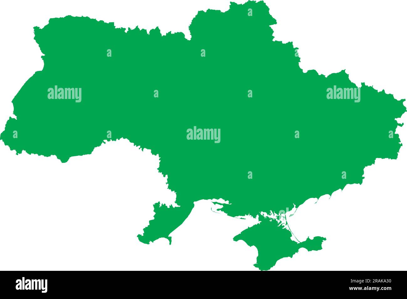 GREEN CMYK color map of UKRAINE Stock Vector Image & Art - Alamy