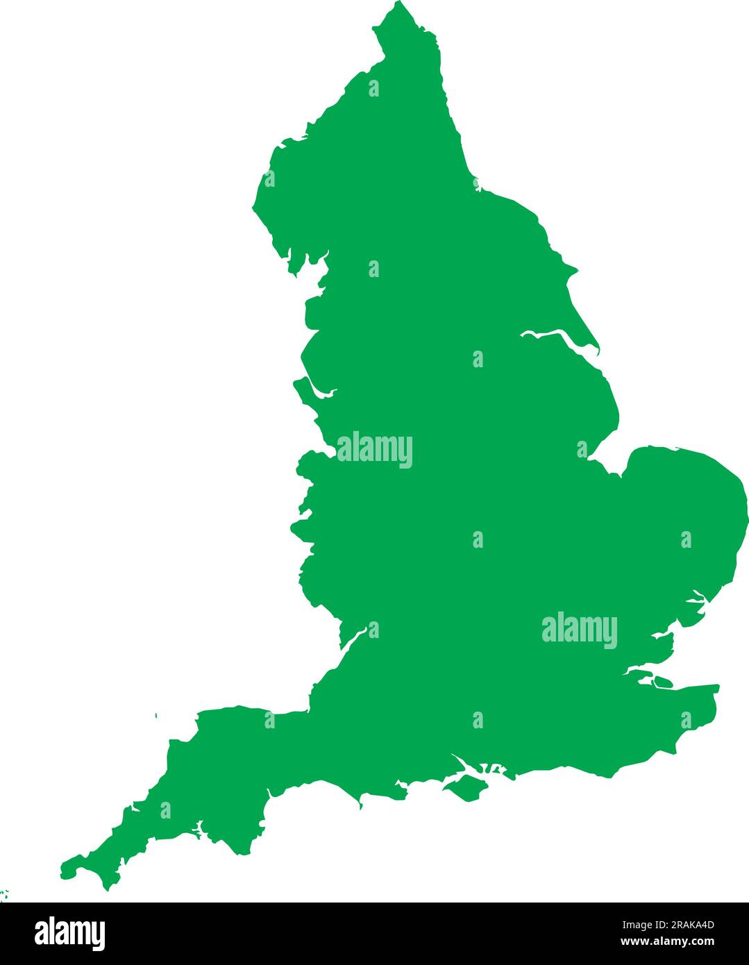 GREEN CMYK color map of ENGLAND Stock Vector Image & Art - Alamy