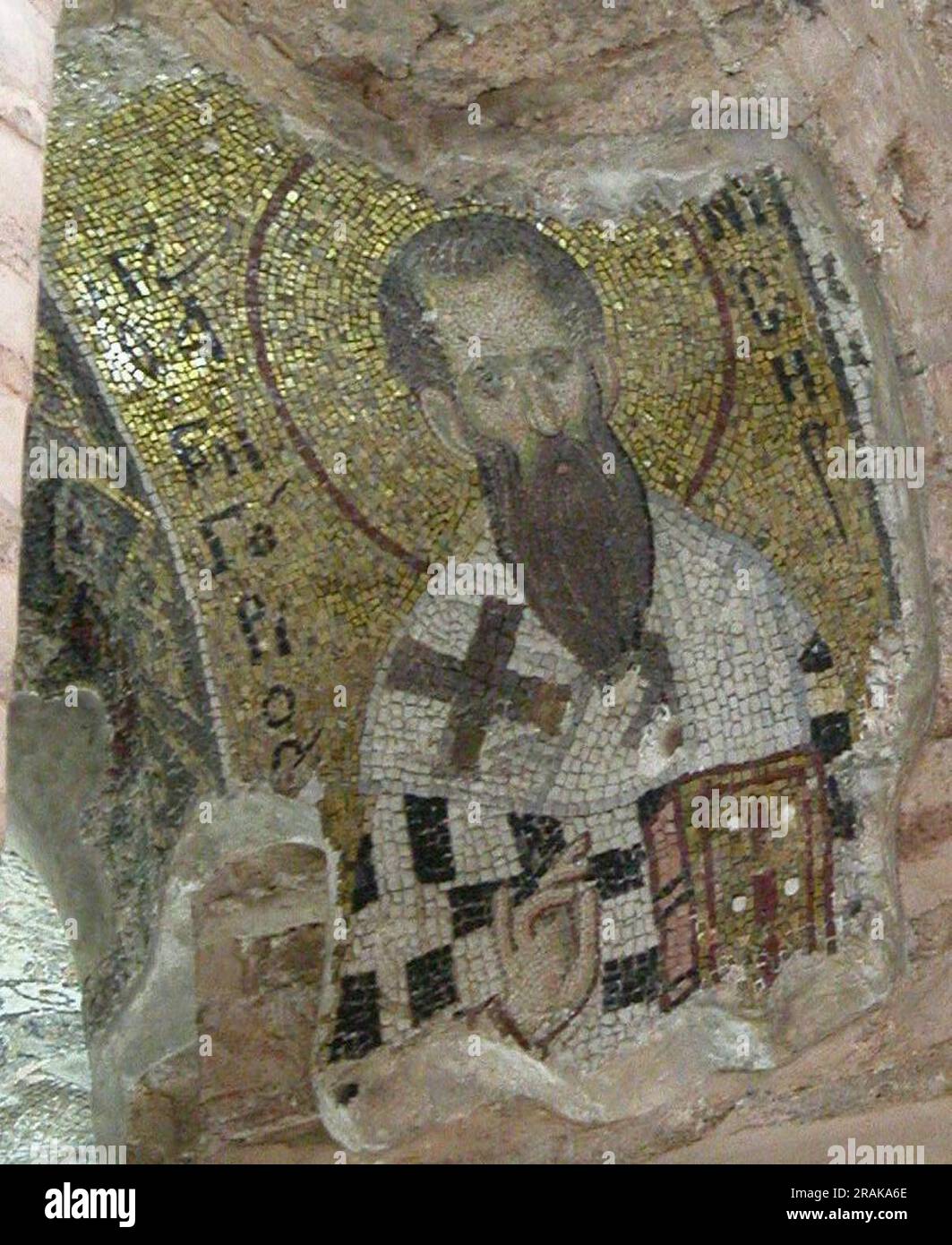 Gregory of Nyssa 1300 by Byzantine Mosaics Stock Photo - Alamy