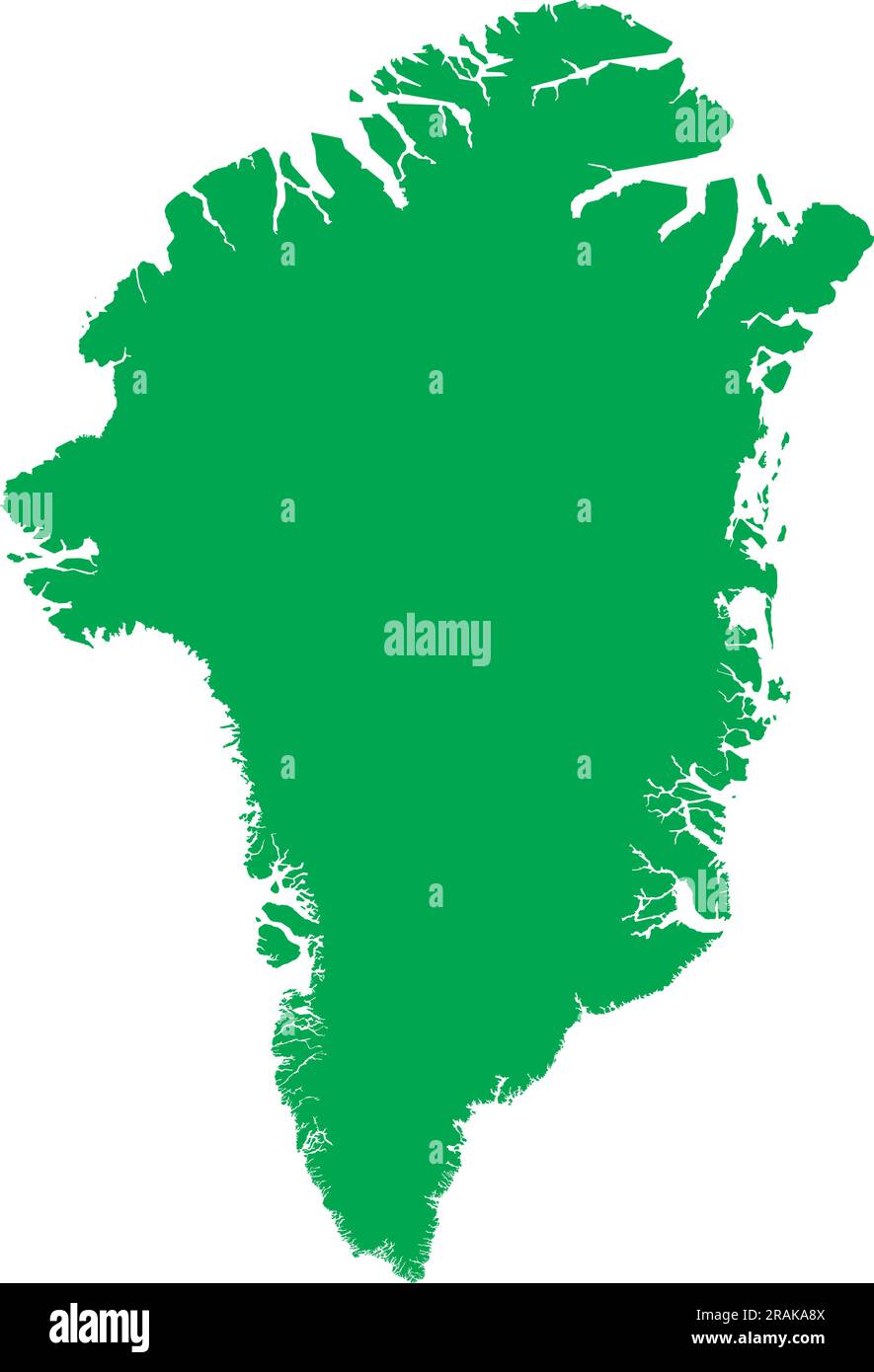 GREEN CMYK color map of GREENLAND Stock Vector Image & Art - Alamy