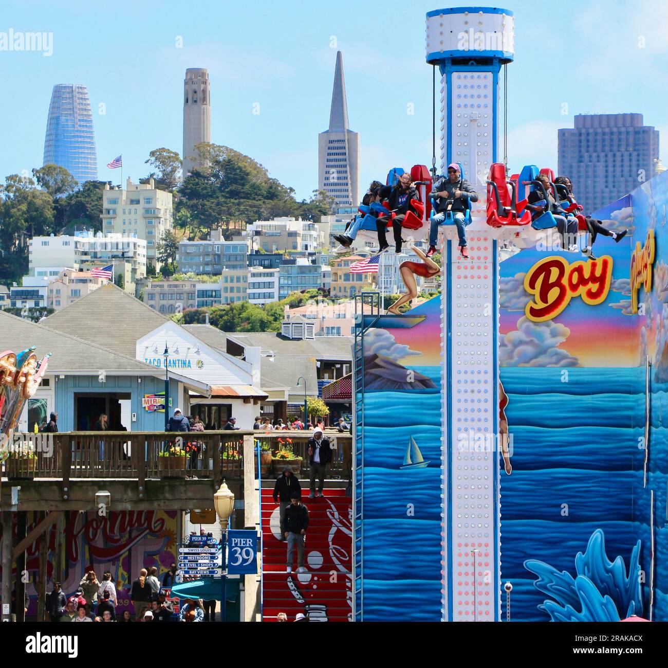 Transamerica Pyramid Salesforce Tower Coit Memorial Tower Pier 39 ...