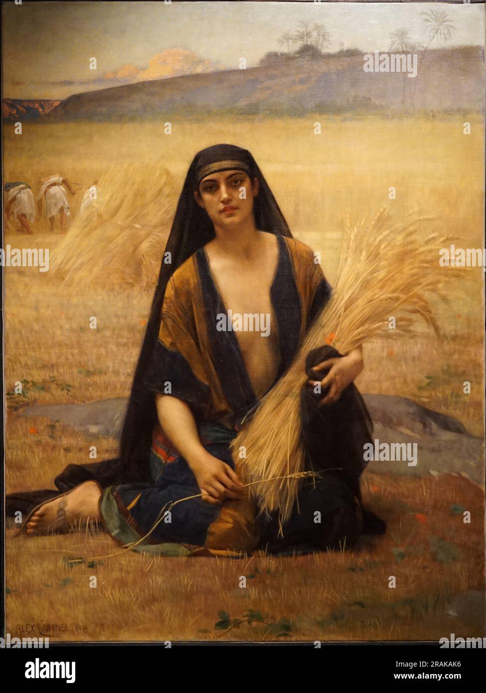 Ruth gleaning 1886; France by Alexandre Cabanel Stock Photo - Alamy