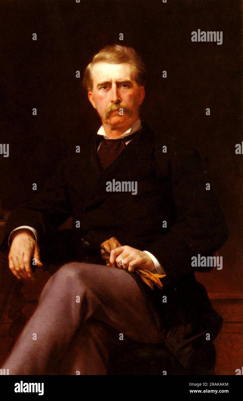Portrait of John William Mackay 1878 by Alexandre Cabanel Stock Photo ...