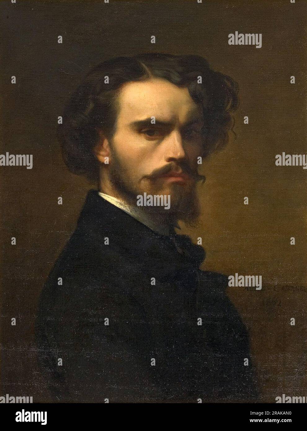Self-Portrait 1852 by Alexandre Cabanel Stock Photo - Alamy