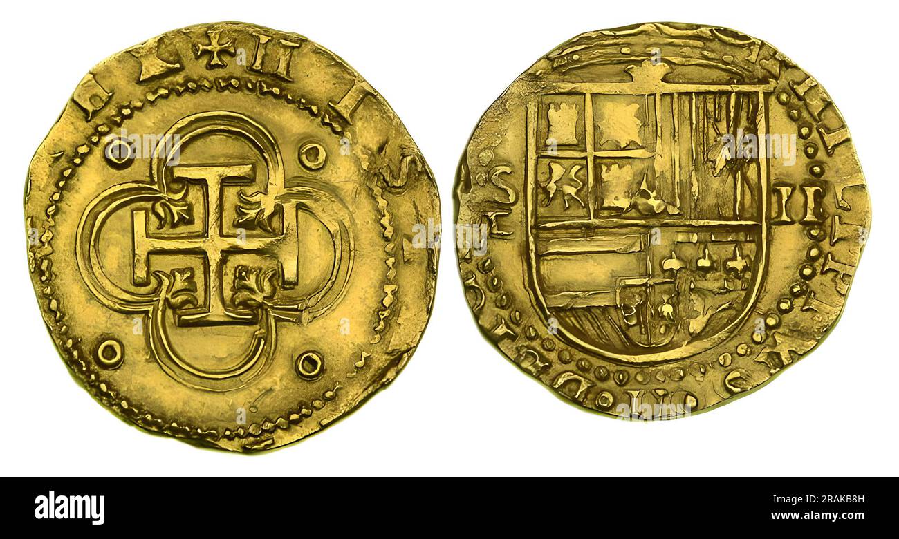 Spanish coins 16th century hi-res stock photography and images - Alamy