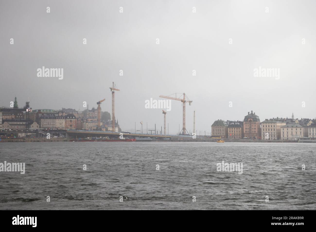 Seasonal weather, rainy weather in Stockholm, Sweden, during Sunday ...
