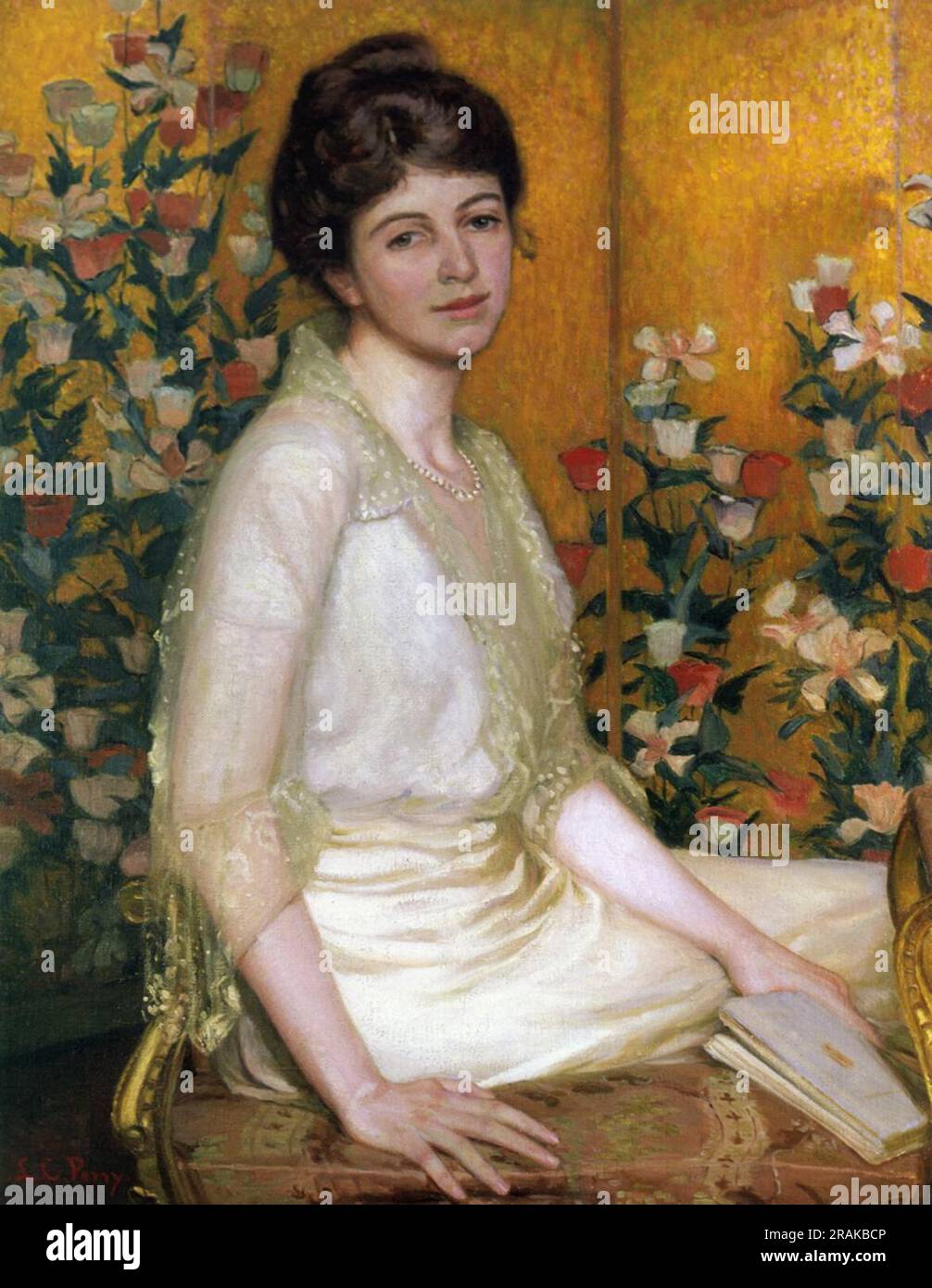 The Poppy Screen 1915 by Lilla Cabot Perry Stock Photo - Alamy