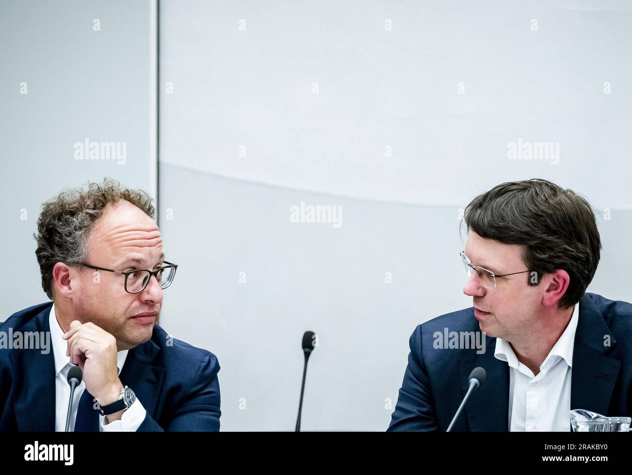 THE HAGUE - President-director Wouter Koolmees of the NS and CEO John ...