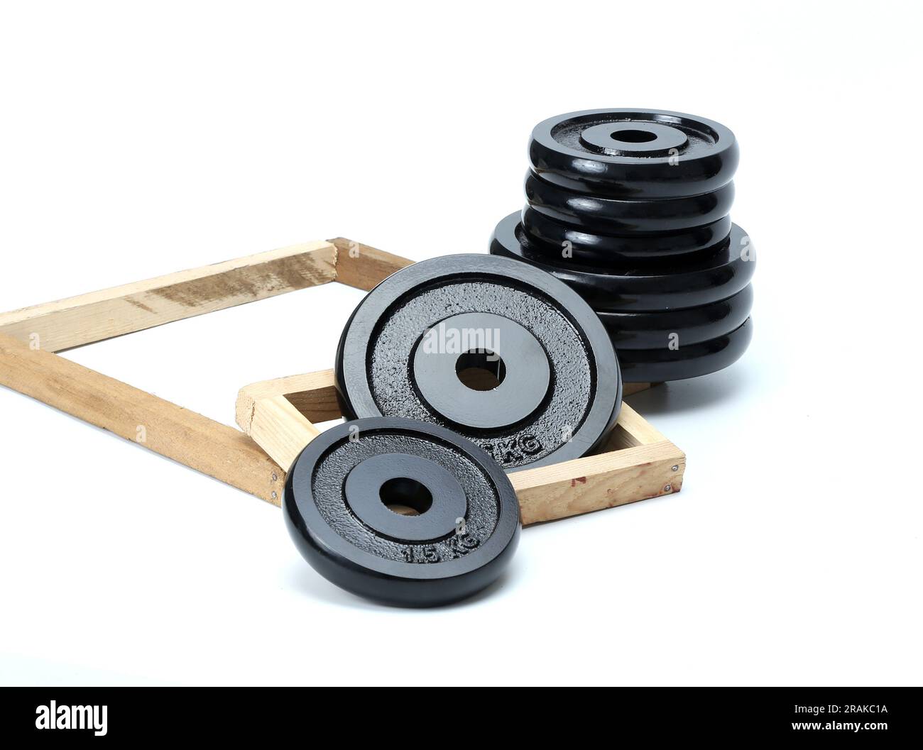 Lift weights isolated white hi-res stock photography and images - Alamy