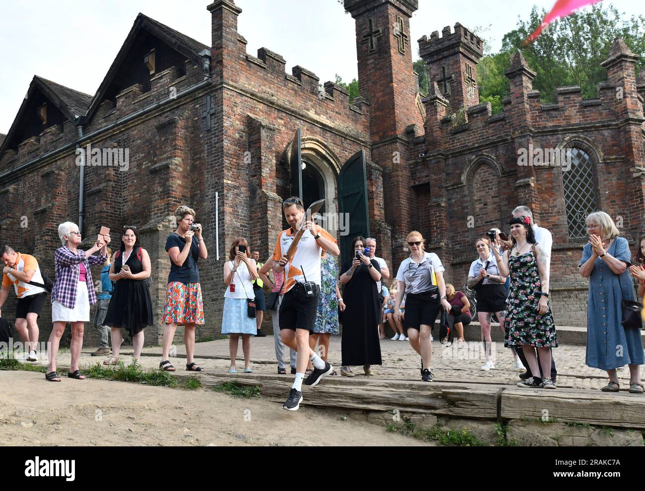 The Commonwealth Games Queen's Baton Relay passing through Ironbridge ...