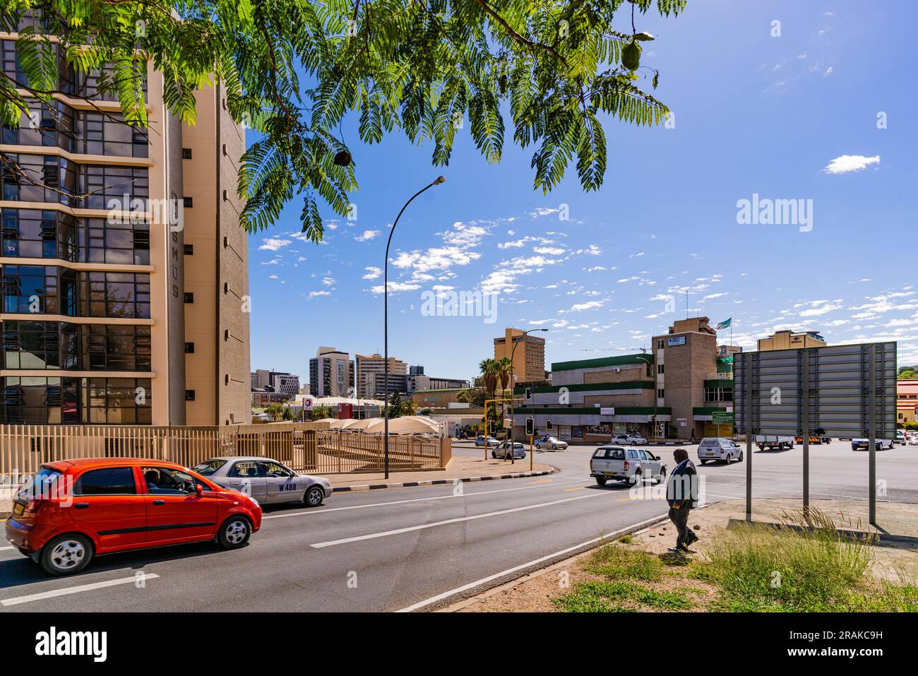 Cosmos Building on Sam Nujamo Drive in Windhoek -Namibia Stock Photo ...