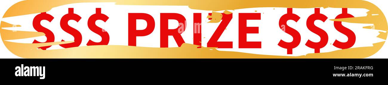 Winning lottery label foil scratched with open prize isolated on white ...