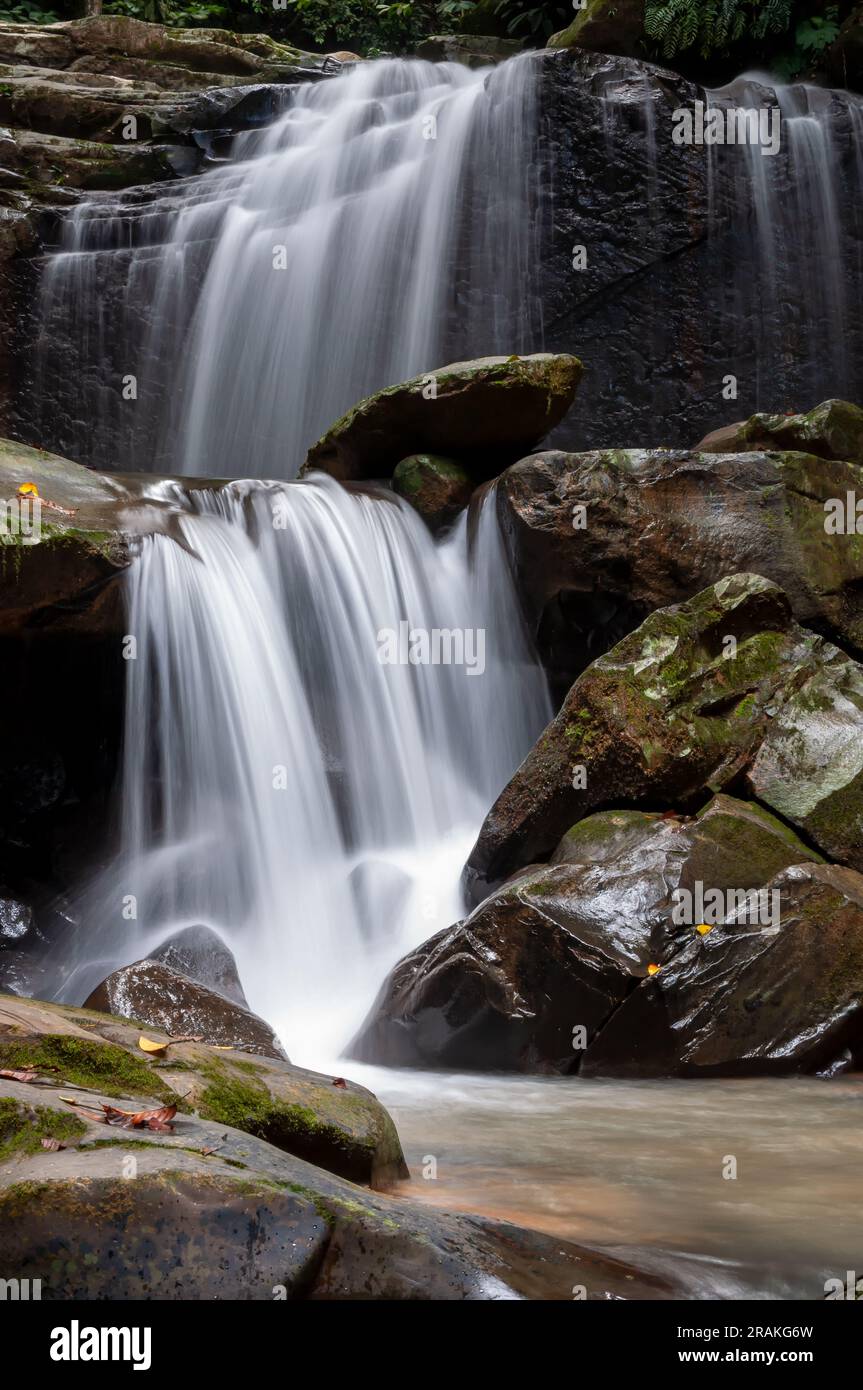 Kionsom Waterfall in Kota Kinabalu Sabah Borneo Malaysia Stock Photo ...