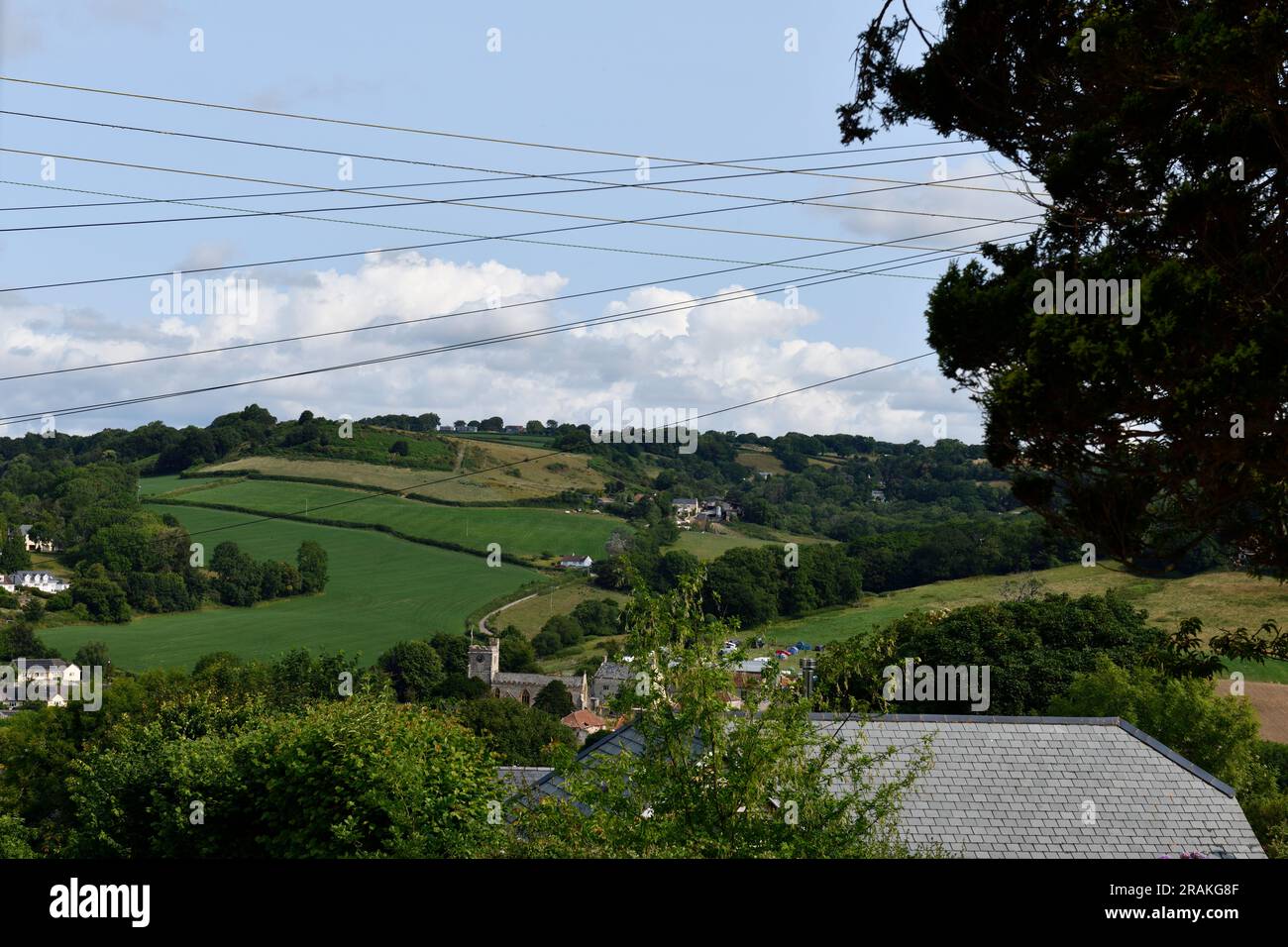 Uplyme Village with St Peter and St Paul Church Devon England uk Stock ...