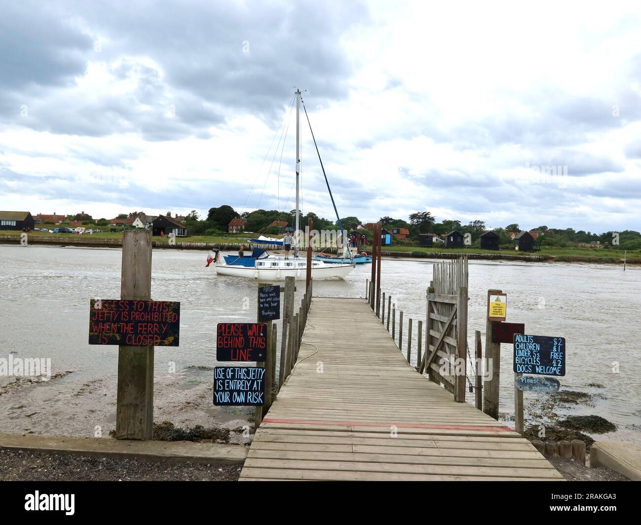 Walberswick, Suffolk - 3 July 2023 : Warm summer afternoon on the ...