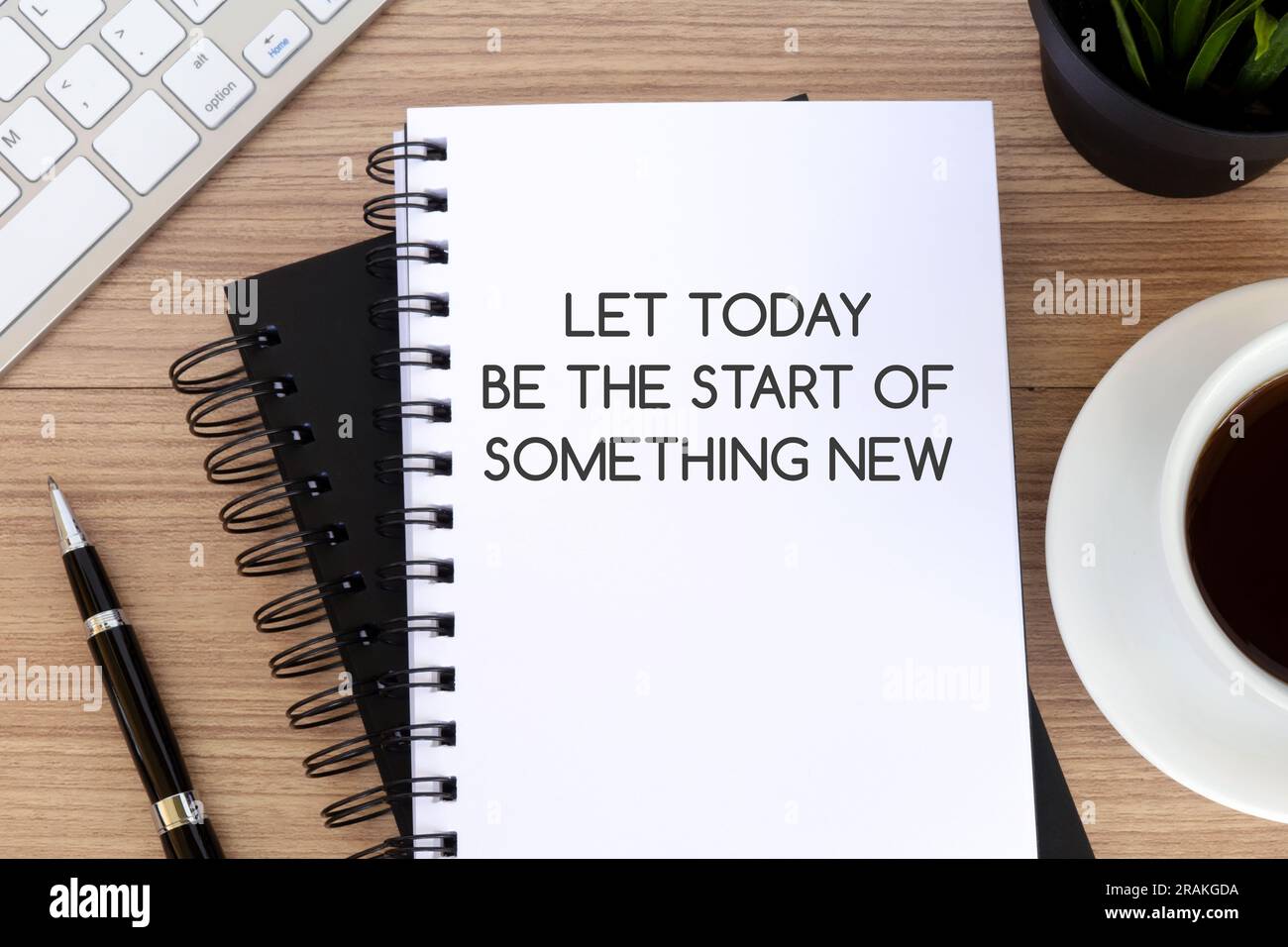 Notepad with inspirational quotes about life - Let today be the start ...