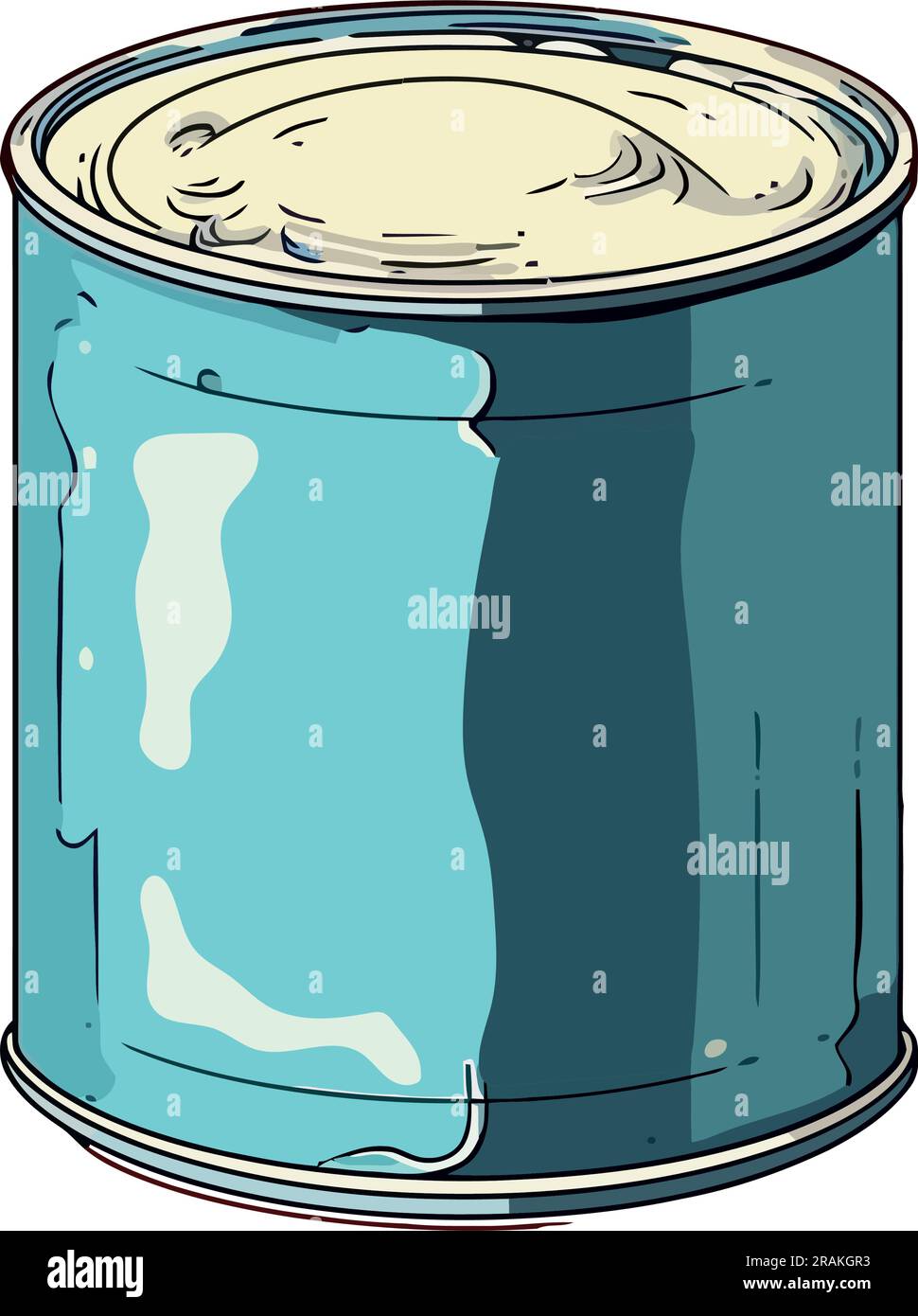 Nature metallic container holds liquid food Stock Vector Image & Art ...