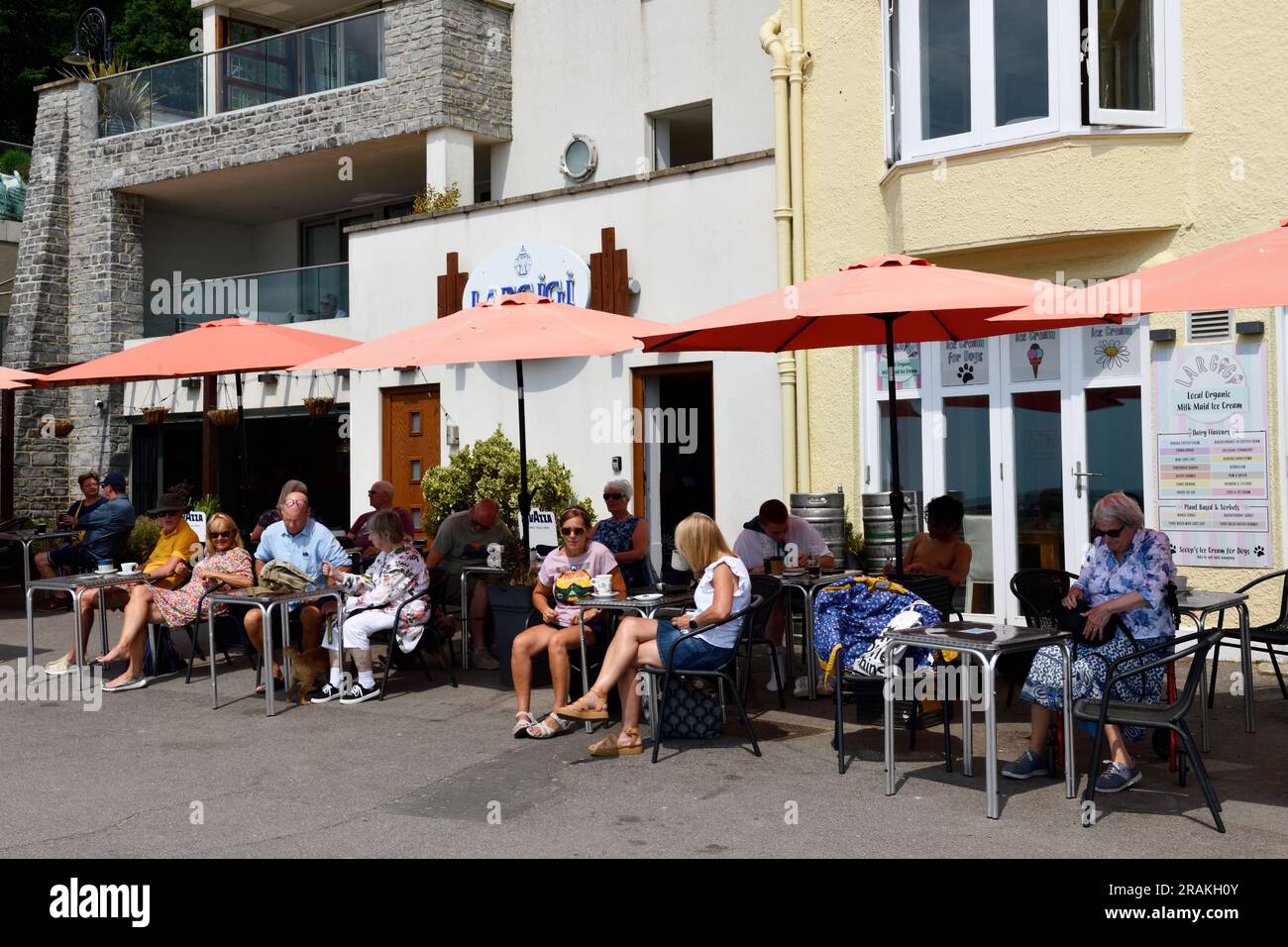 Refreshments at Lyme Regis Dorset England uk Stock Photo - Alamy