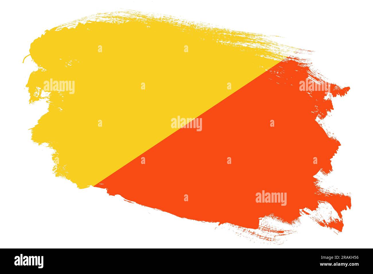 National flag of Bhutan on grunge stroke brush textured white ...
