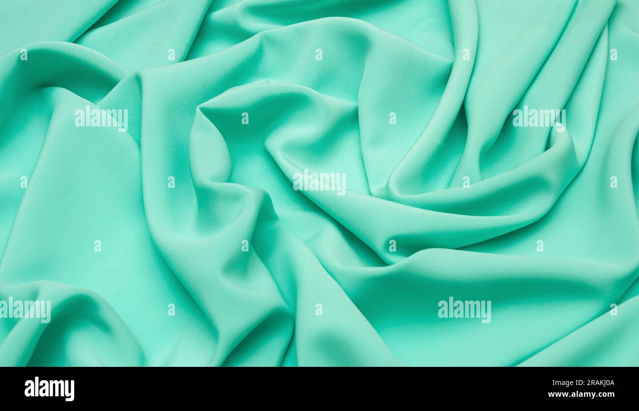 Smooth elegant mint color tissue abstract background. Textile ...