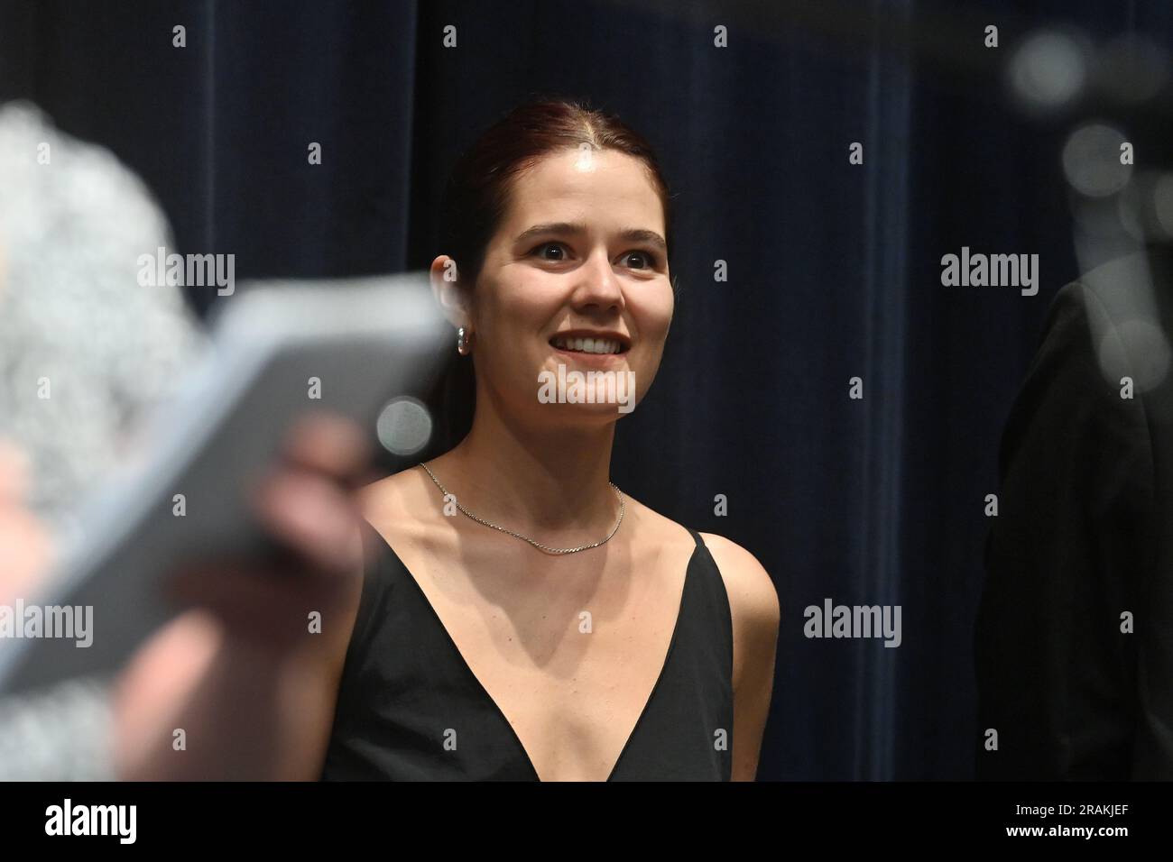 Karlovy Vary, Czech Republic. 04th July, 2023. Actress Asta Kamma ...