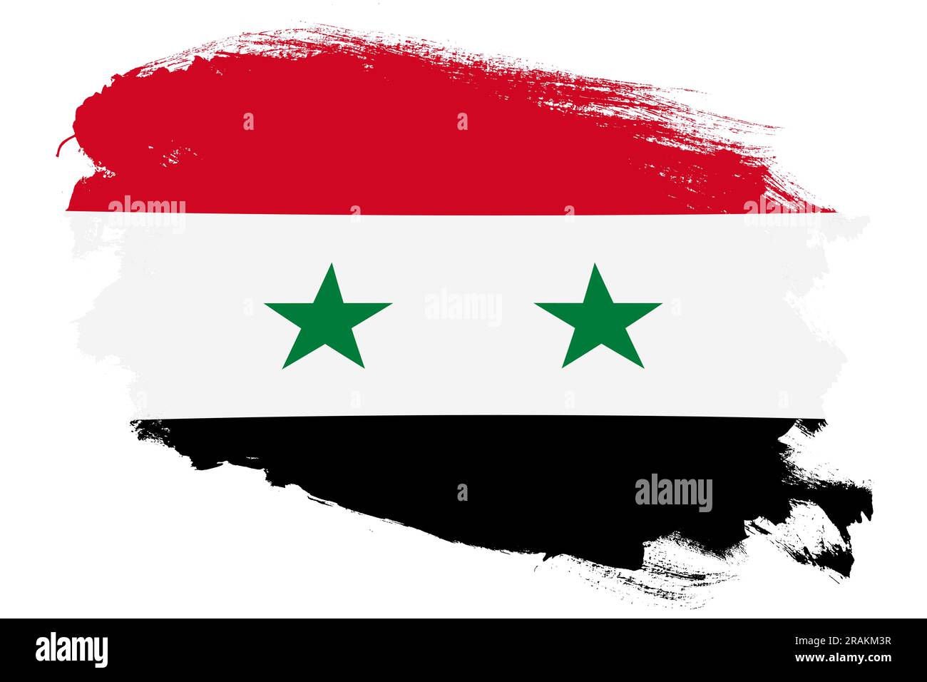 Syrian flag distressed Cut Out Stock Images & Pictures - Alamy
