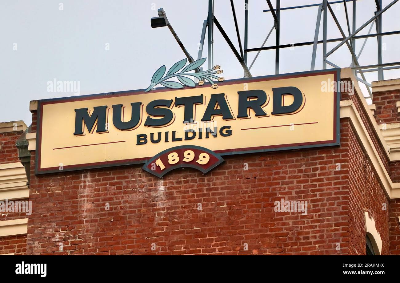 Mustard Building sign 1899 Ghirardelli Square Marina District San ...