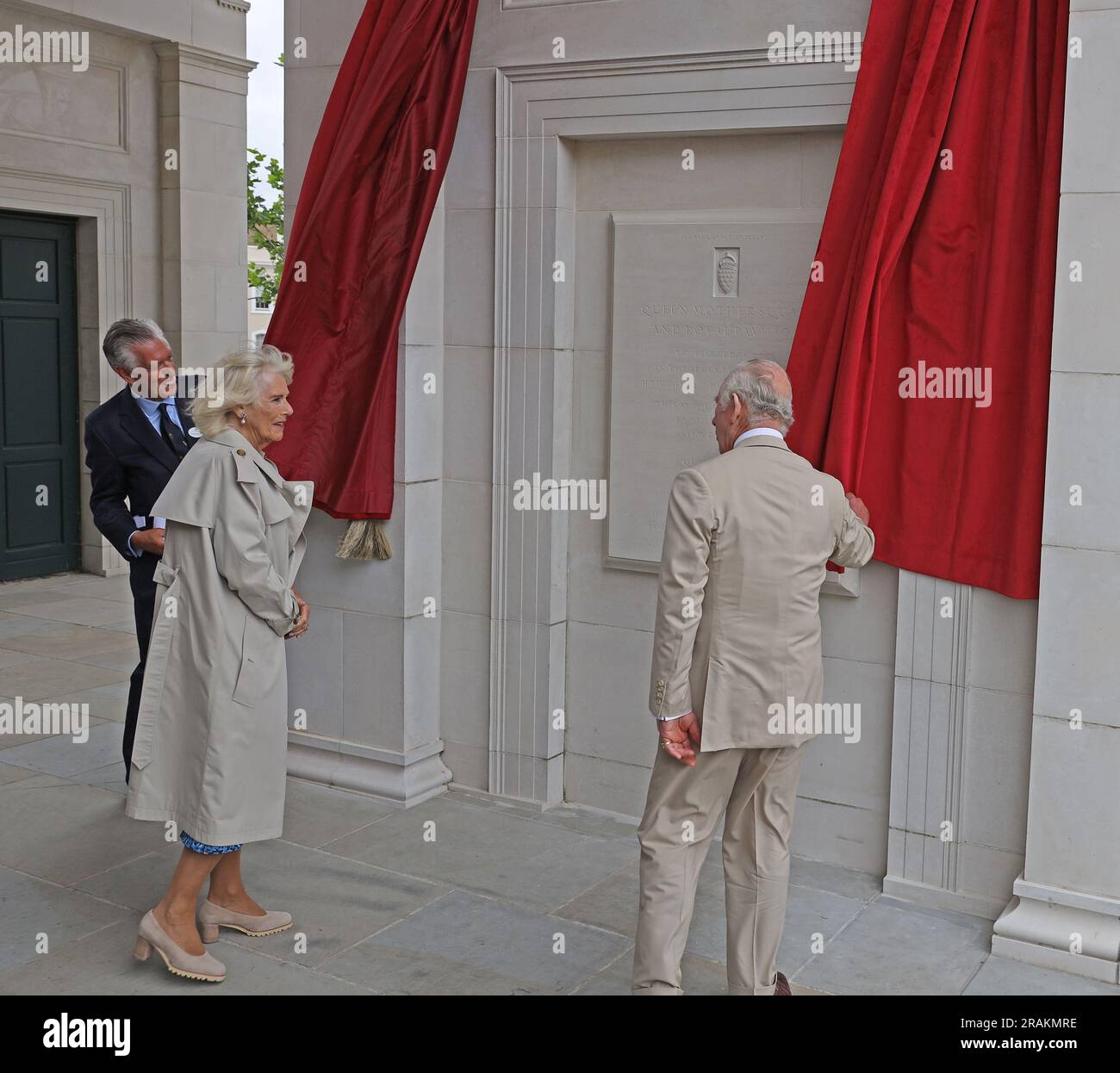 King Charles III and Queen Camilla at Poundbury 27th June 2023 Stock ...