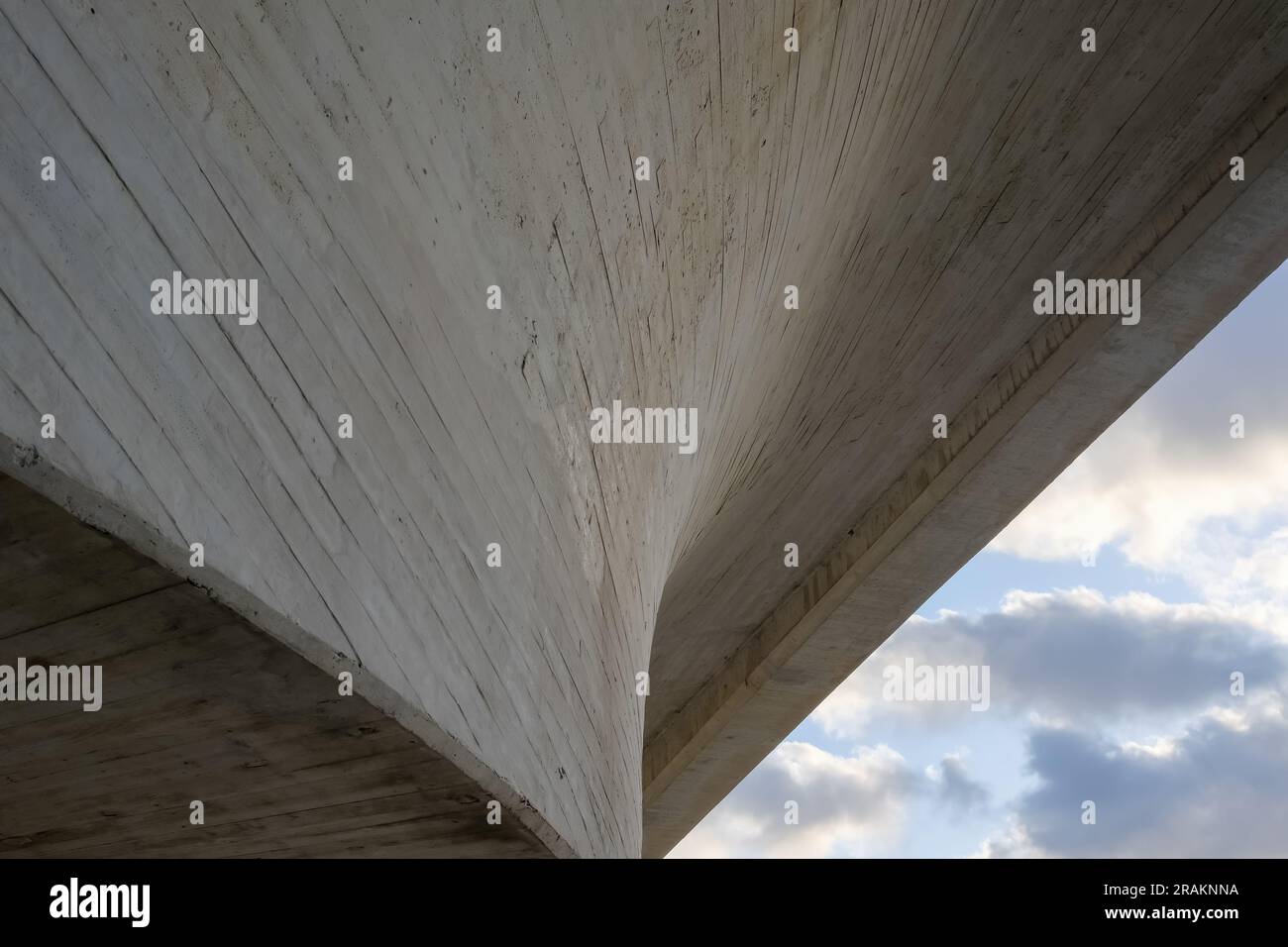 Marks on the texture of a pure and hard concrete wall Stock Photo - Alamy